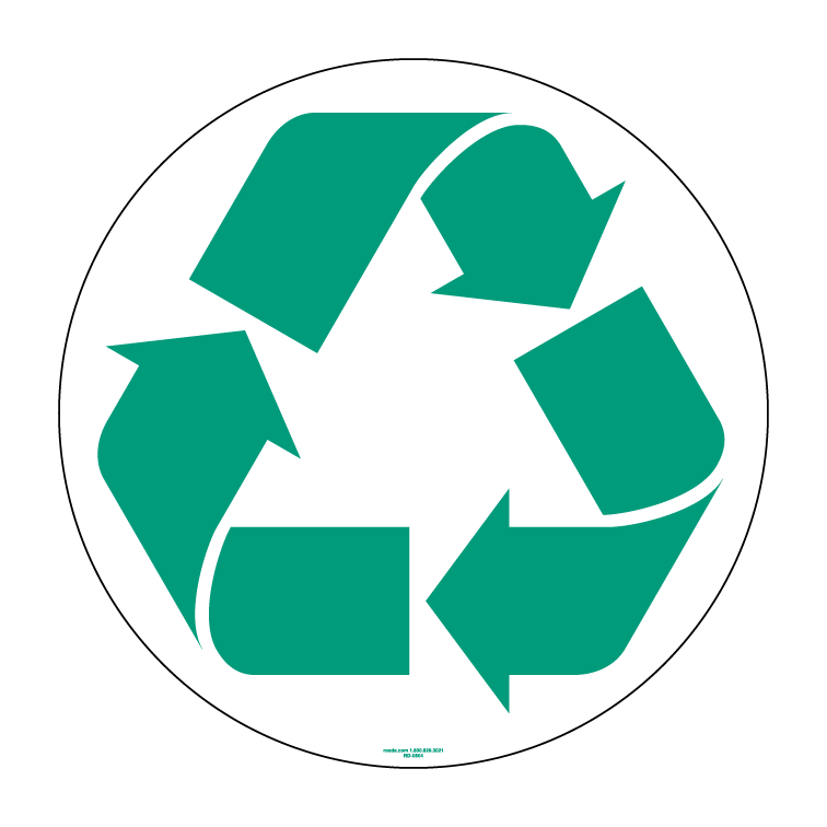 Sanitation - Recycling Decals - Recycling Logo Decals - Page 1 - Roeda