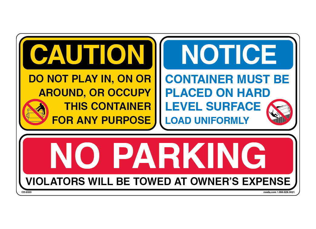 Sanitation Decals - Dumpsters - Front Load Dumpster Decals - Page 1 - Roeda