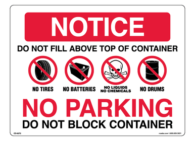 Notice Do Not Fill Above Decal