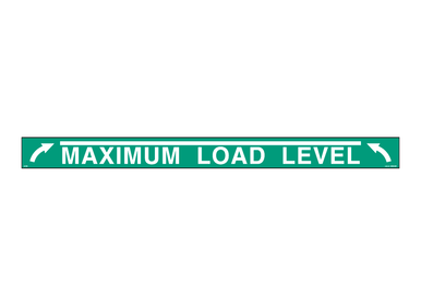 Maximum Loading Level (Green/White) Decal