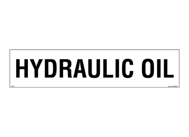 Hydraulic Oil Decal
