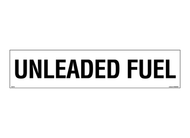 Unleaded Fuel Decal