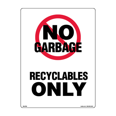 No Garbage Decal