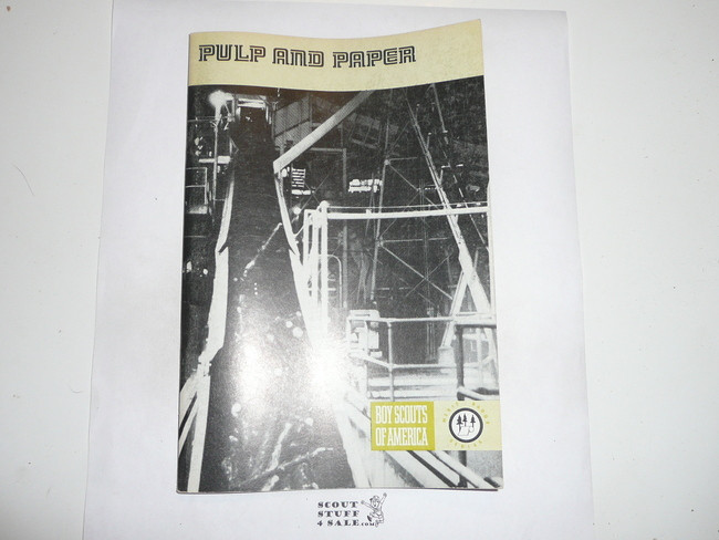Pulp and paper Merit Badge Pamphlet, Type 8, Green Band Cover, 1-74 ...