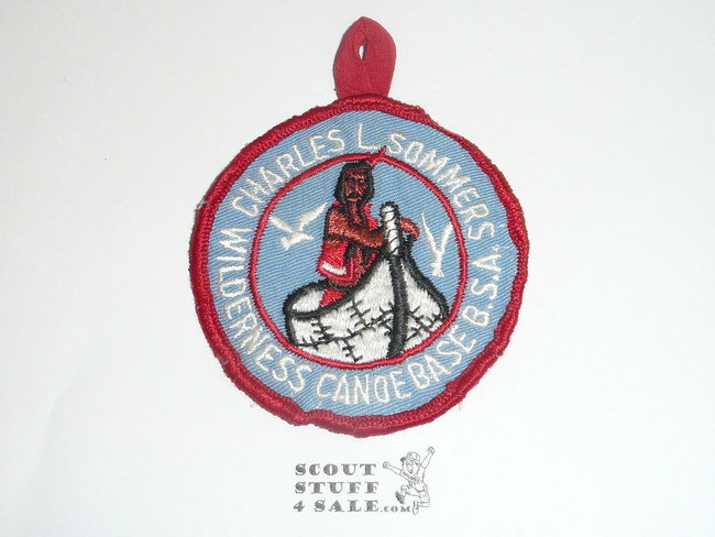 Charles L. Sommers Wilderness Canoe Base R/E Medium Blue Twill Patch ...