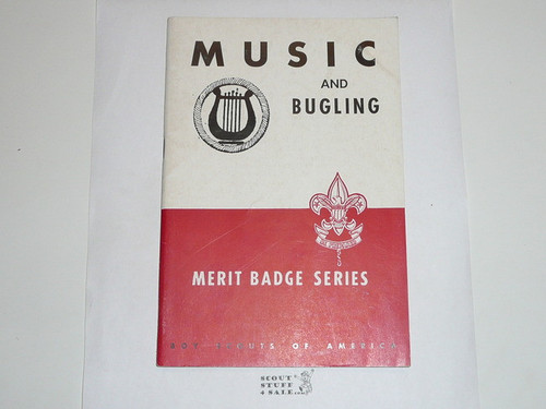 Music and Bugling Merit Badge Pamphlet, Type 5, Red/Wht Cover, 9-48 ...