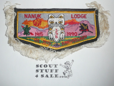 Order of the Arrow Lodge #355 Nanuk s13 1990 OA 75th Anniversary Flap ...