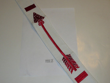 1970's Embroidered On Twill Brotherhood Order of the Arrow Sash, Tight ...