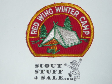 Camp Red Wing Winter Camp Patch, 1950's, Delaware County Council, c/e twill
