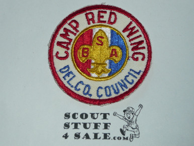 Camp Red Wing Patch, 1950's, Delaware County Council, c/e twill #2