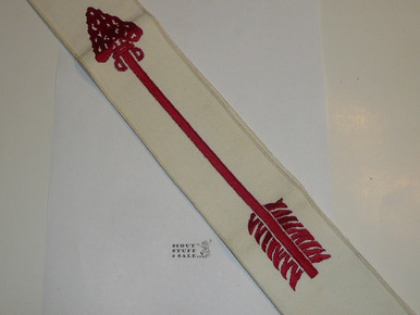 1960's Embroidered On Twill Ordeal Order of the Arrow Sash, Heavy Twill ...