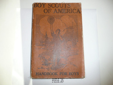 1913 Boy Scout Handbook First Edition Seventh Printing RARE ORANGE ...