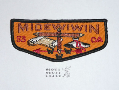 Order of the Arrow Lodge #53 Midewiwin f1c First Flap Patch - Boy Scout