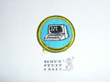 Computers (PC) - Type H - Fully Embroidered Plastic Back Merit Badge ...