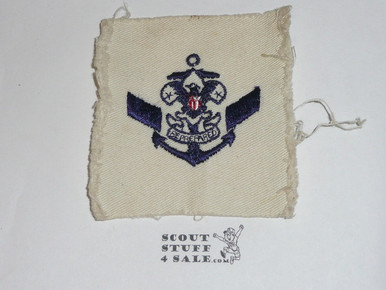 Sea Scout Position Patch Assistant Crew Leader on white twill 1960's