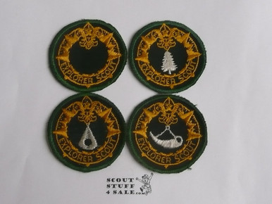 Explorer Scout Set of 4 Ranger Program Rank Patches from the 1950's ...