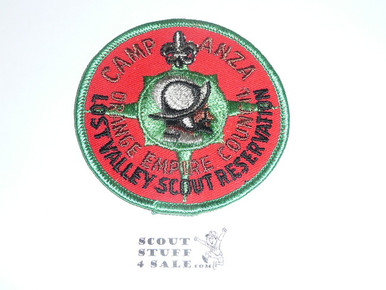Camp Anza Patch, Orange Empire Council, red twill, lt green bdr