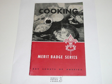 Cooking Merit Badge Pamphlet, Type 6, Picture Top Red Bottom Cover, 3 ...