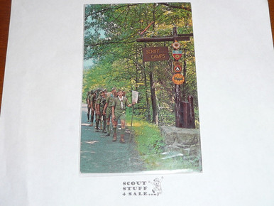 Schiff Scout Reservation Post card Entrance to reservation
