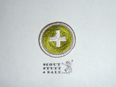 Safety (Silver bdr) - Type H - Fully Embroidered Plastic Back Merit ...