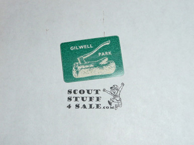 Small Gilwell Park Axe/Log Gummed Seal