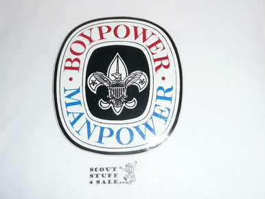 Boypower Manpower Boy Scout National Theme Sticker