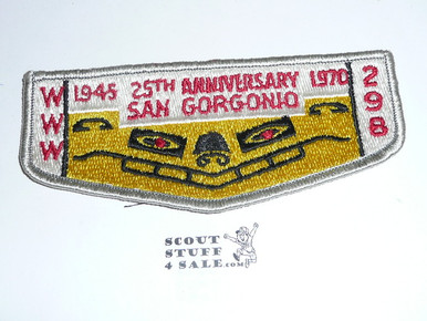 Order of the Arrow Lodge #298 s7 Flap Patch