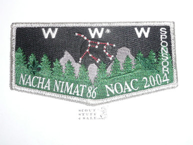 Order of the Arrow Lodge #86 Nacha Nimat s14 2004 NOAC SPONSOR Flap ...