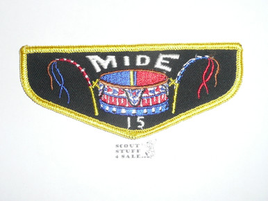 Order of the Arrow Lodge #15 Mide f2 Flap Patch