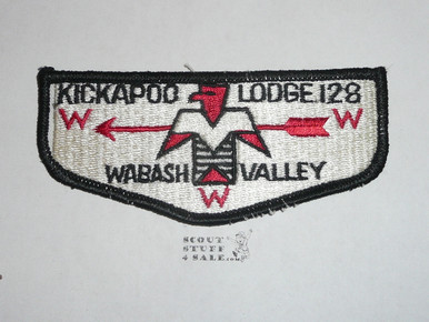 Order of the Arrow Lodge #128 Kickapoo s1 Flap Patch