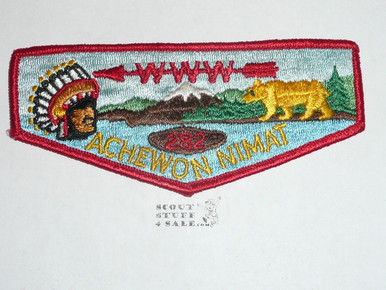 Order of the Arrow Lodge #282 Achewon Nimat s2 Flap Patch