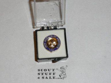 5 Year Veteran Pin, New in Box, 1980's issue, post mount