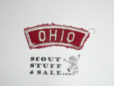 OHIO Red and White State Strip, used