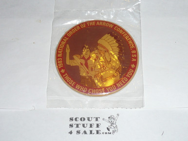 National Order of the Arrow Conference (NOAC), 1983 Metal Sticker
