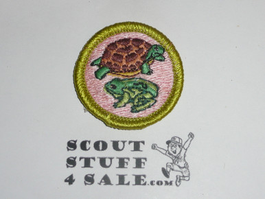 Reptile & Amphibian Study - Type J - Fully Embroidered Merit Badge with ...
