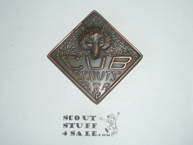 Cub Scout paper weight, bronze color