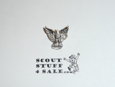 Eagle Scout Lapel Pin, 1950's STERLING Silver, Robbins Hallmark, spin ...