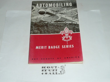 Automobiling Merit Badge Pamphlet, Type 6, Picture Top Red Bottom Cover ...
