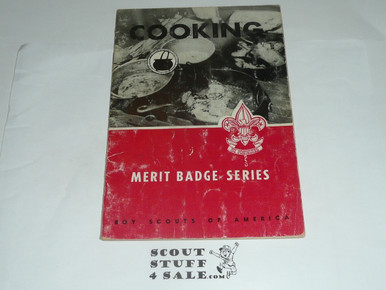 Cooking Merit Badge Pamphlet, Type 6, Picture Top Red Bottom Cover, 1 ...