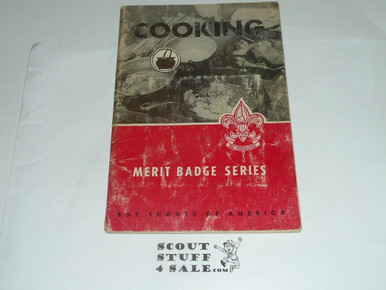 Cooking Merit Badge Pamphlet, Type 6, Picture Top Red Bottom Cover, 3 ...