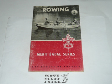 Rowing Merit Badge Pamphlet, Type 6, Picture Top Red Bottom Cover, 3-64 ...