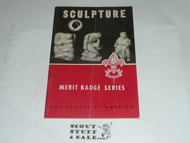 Sculpture Merit Badge Pamphlet, Type 6, Picture Top Red Bottom Cover, 4 ...