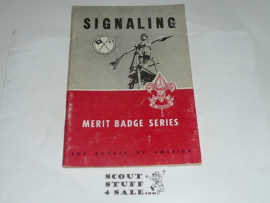 Signaling Merit Badge Pamphlet, Type 6, Picture Top Red Bottom Cover, 2 ...