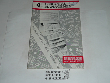 Personal Management Merit Badge Pamphlet, Type 9, Red Band Cover, 1-93 ...