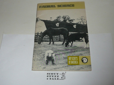 Animal Science Merit Badge Pamphlet, Type 8, Green Band Cover, 8-76 ...