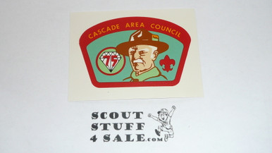 Cascade Area Council 1985 Decal, Boy Scout