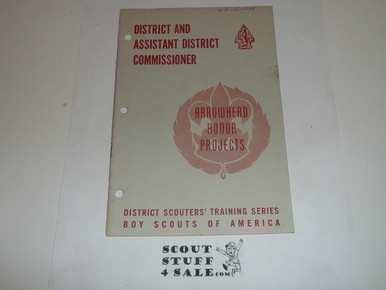 Arrowhead Honor Project Book, District and Assistant District and ...