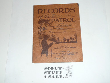 Patrol Record Book, 1930