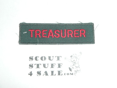 Explorer Post Position Patch, 1970's, Treasurer