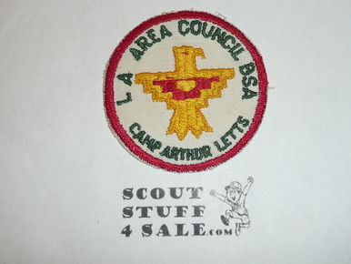 Camp Arthur Letts Patch, Los Angeles Area Council, 1950's